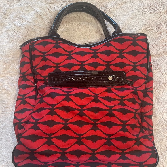 Lulu Guinness | Bags | Lulu Guinness Lips Satchel Handbag With Coin ...